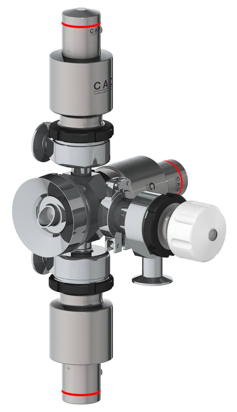 CAD LATERAL-FEEDING VALVE CLUSTERS